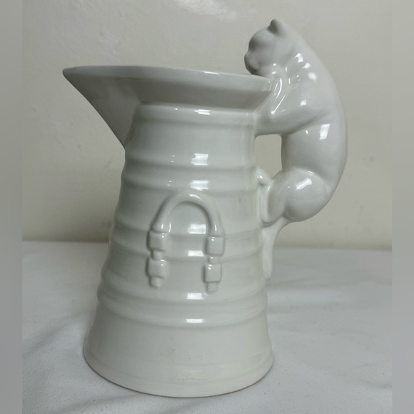 Other | Vintage White Porcelain Cat Pitcher Made In Italy | Poshmark